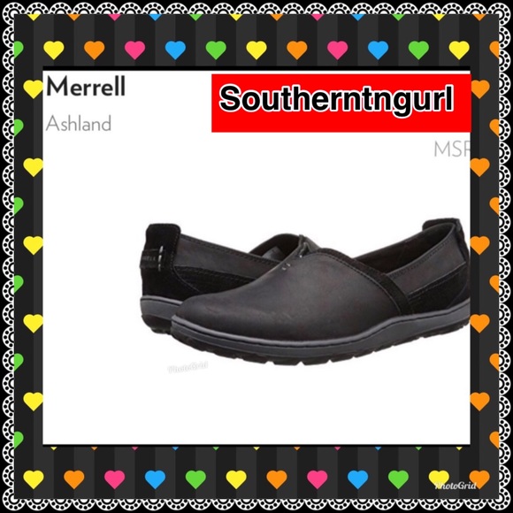 Merrell | Shoes | Nwt Merrell Ashland Leather Suede Loafers Flats ...